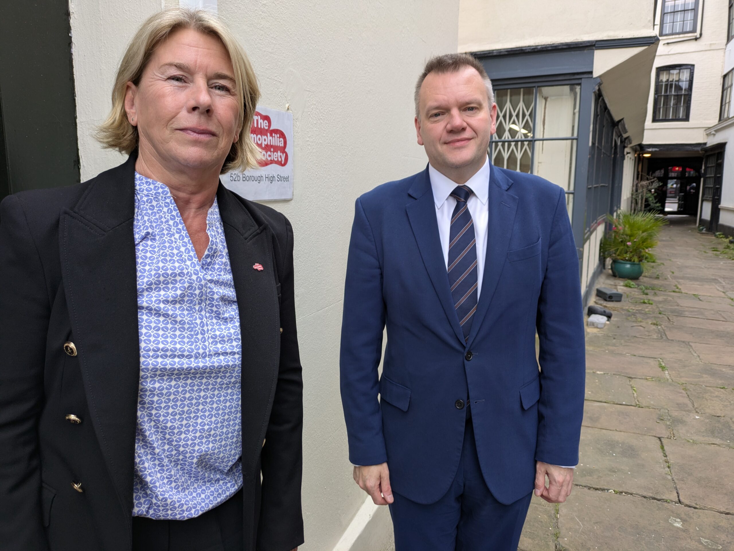 Compensation minister visits the Haemophilia Society | The Haemophilia ...